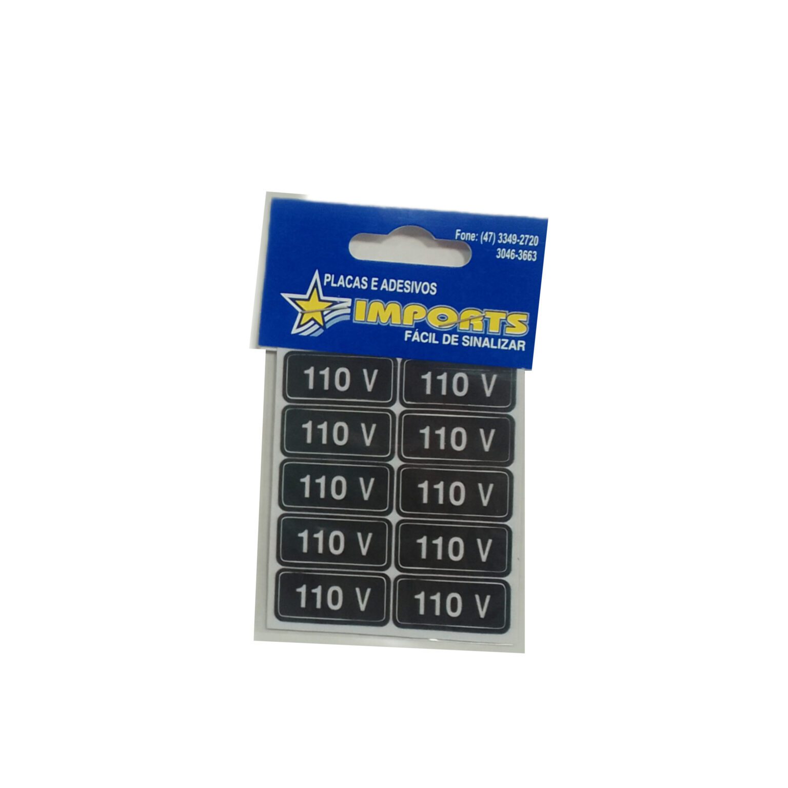 Placa Volto Já 10x30cm C/1 Unidade - Embalagens Bacarin
